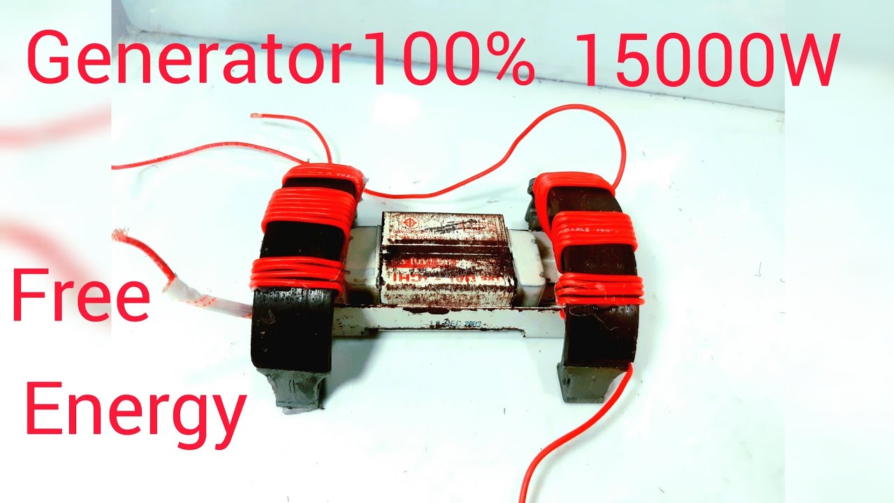 100%Free energy electricity generator 225v A//C 15000w using barester ...