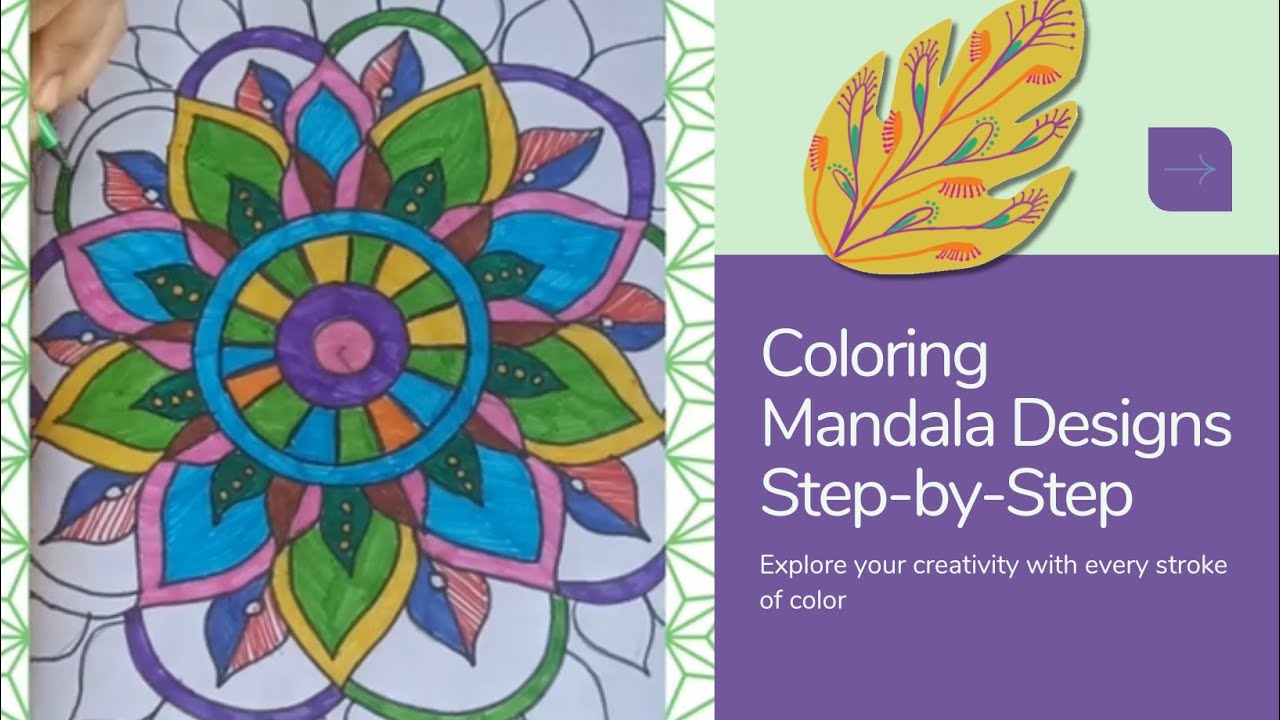 how to color a mandala art part-1 | mandala diy#diy #mandalaart # ...