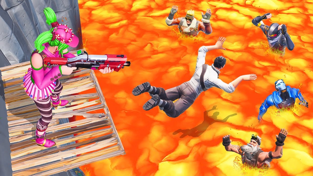 Simon Says JUMP IN THE LAVA! - Fortnite Battle Royale - YouTube