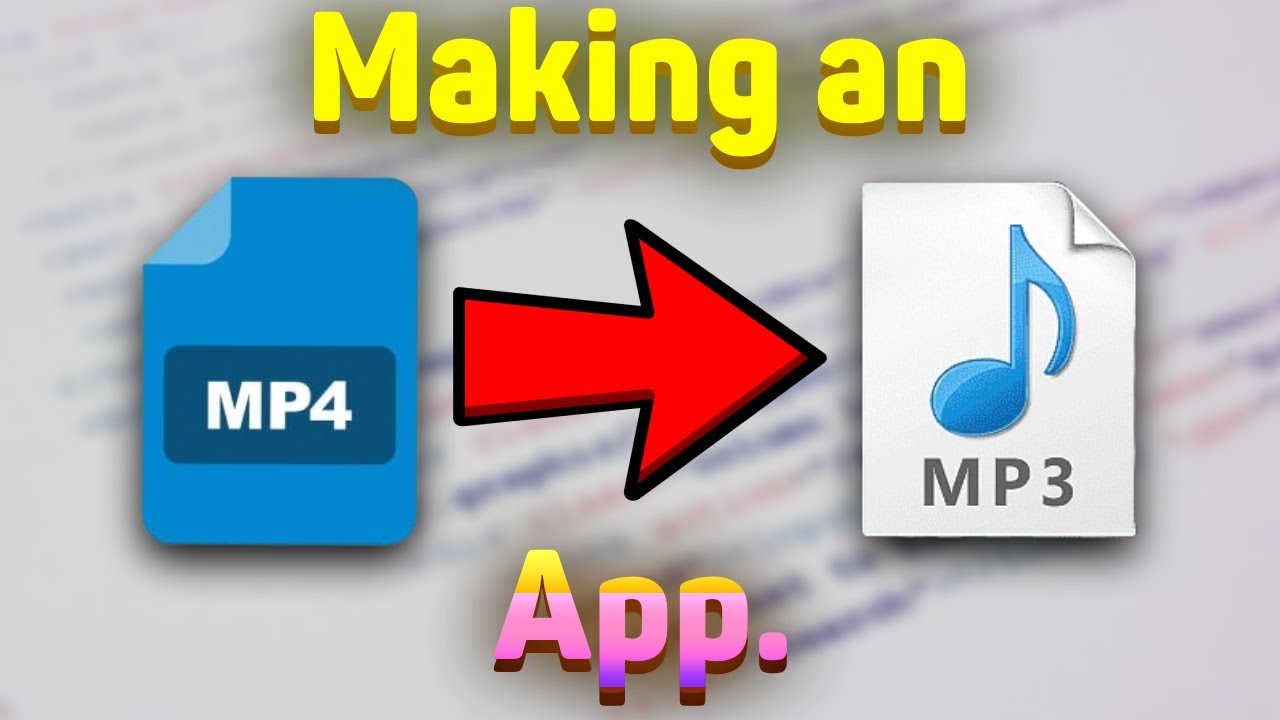 Building an mp4 to mp3 app. - YouTube