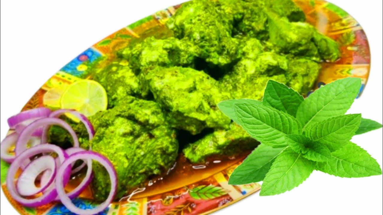 Mint Chicken Recipe | Pudina Chicken Recipe | Hariyali Chicken Curry ...