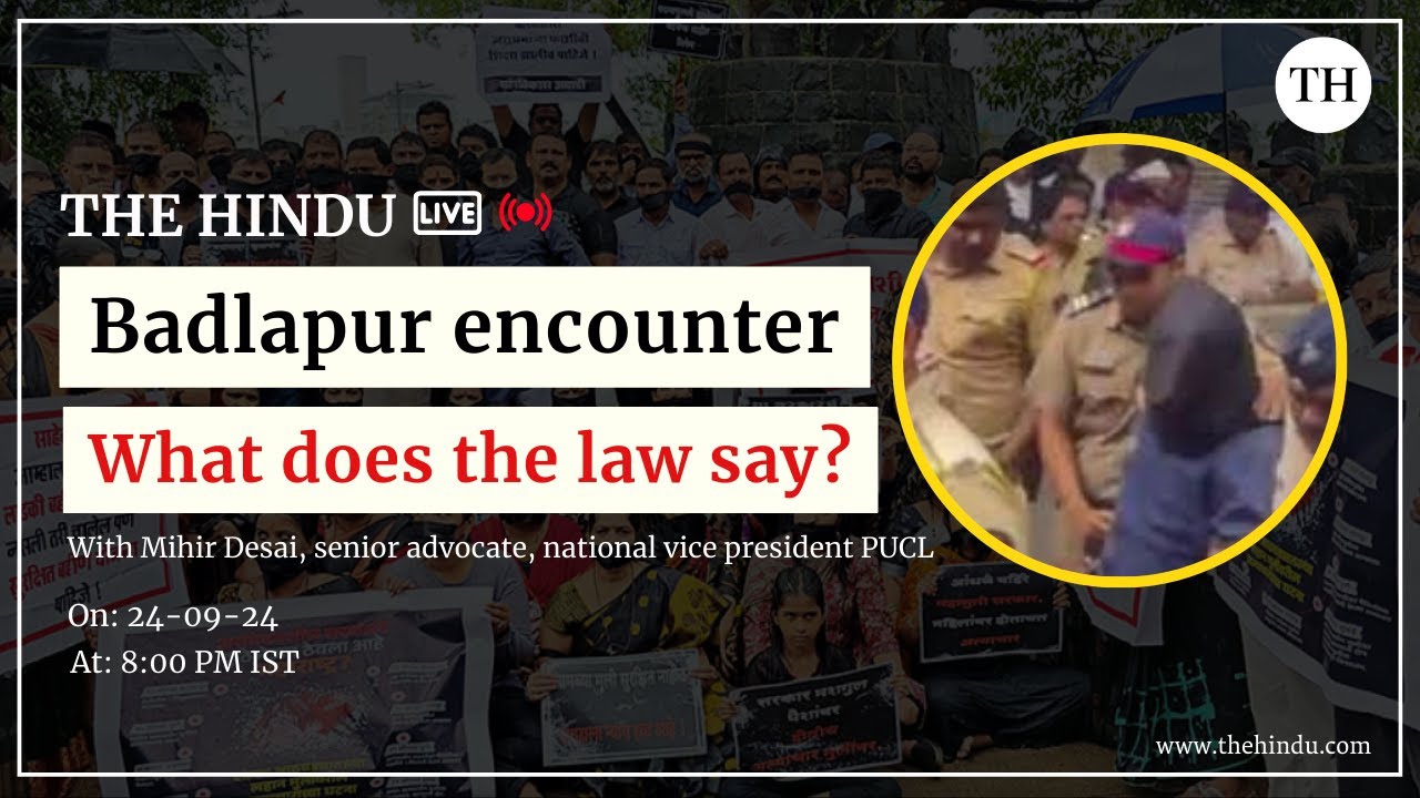 Badlapur encounter—what does the law say? - YouTube