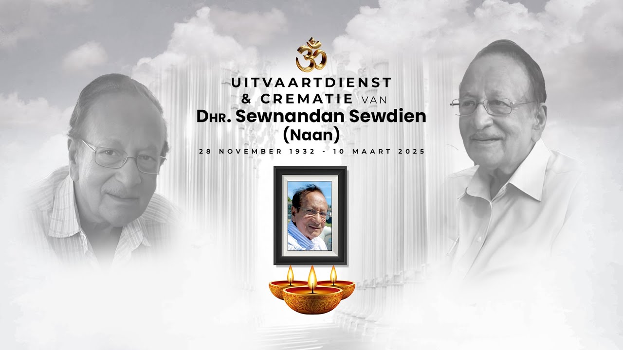 Livestream: Uitvaartdienst & Crematie van Sewnandan Sewdien - YouTube