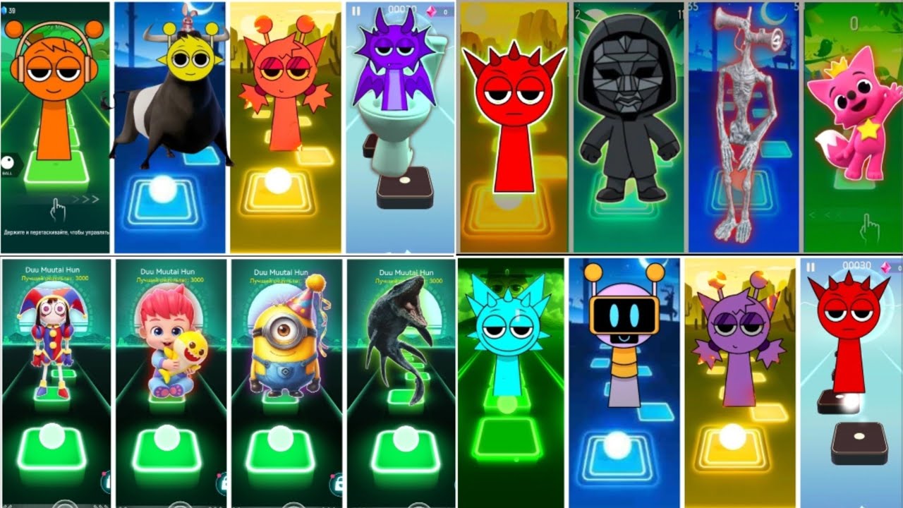 Sprunki Sonic, Sprunki, Pinkfong, Roosters, Siren Head, Squid Game ...