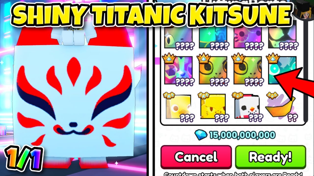 INSANE OFFERS for *1/1* Shiny Titanic Kitsune Fox in Pet Simulator 99 ...