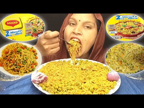 ASMR MAGGI MASALA/maggi noodles eating show/maggi eating challenge ...