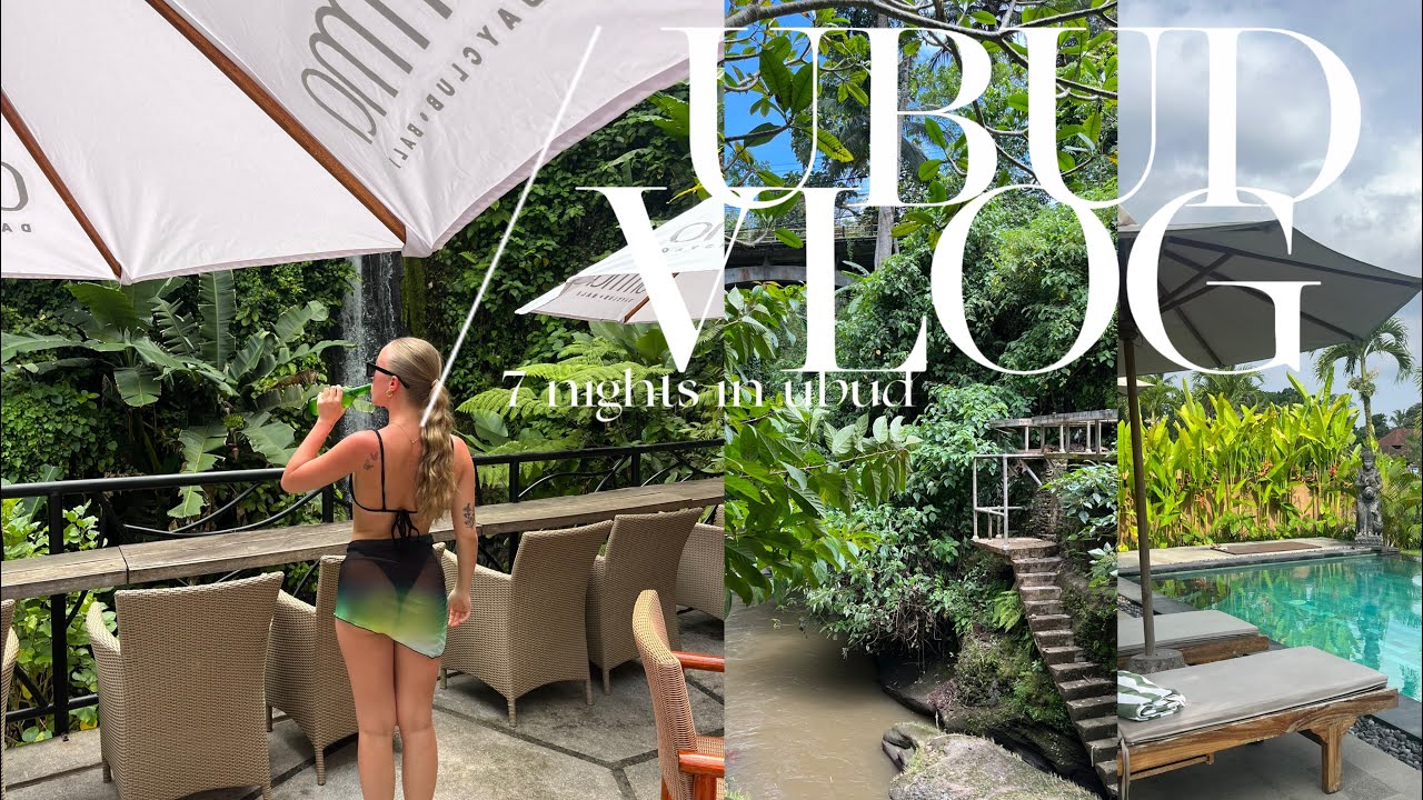 Ubud Vlog | pool clubs, waterfalls & sunrise hikes - YouTube