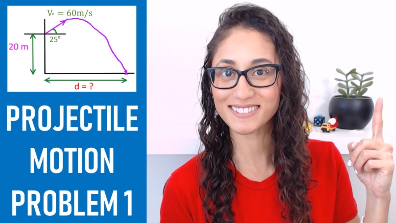 FE Exam Dynamics - Projectile Motion Problem 1 - YouTube