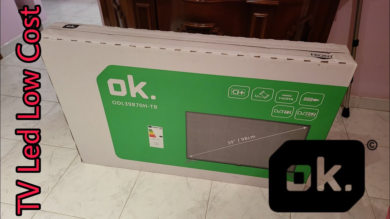 OK. TV Led DVB-T2 Low Cost by Mediaworld - YouTube