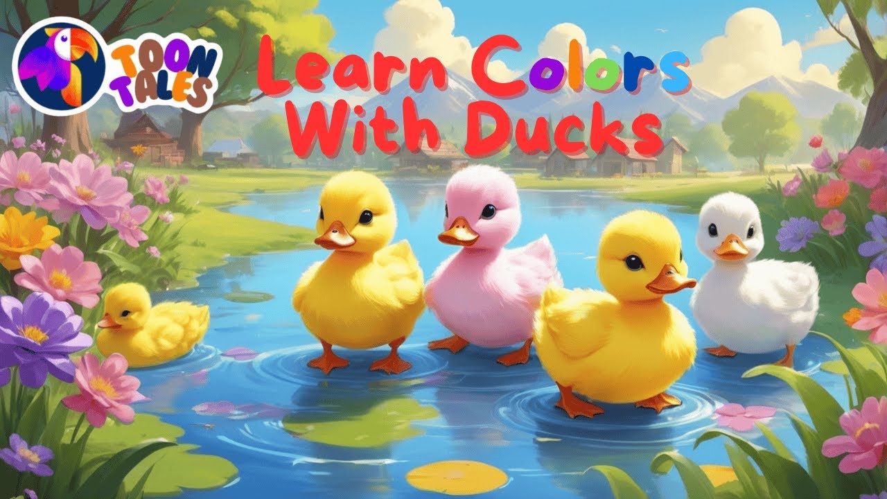 Baby Ducks Learn Colors - Fun Educational Video #toddlerlearning # ...