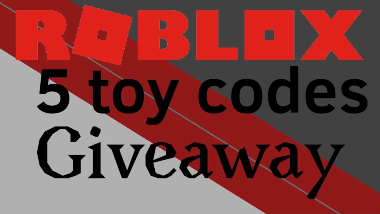 ROBLOX toy code giveaway! (5 codes) - YouTube