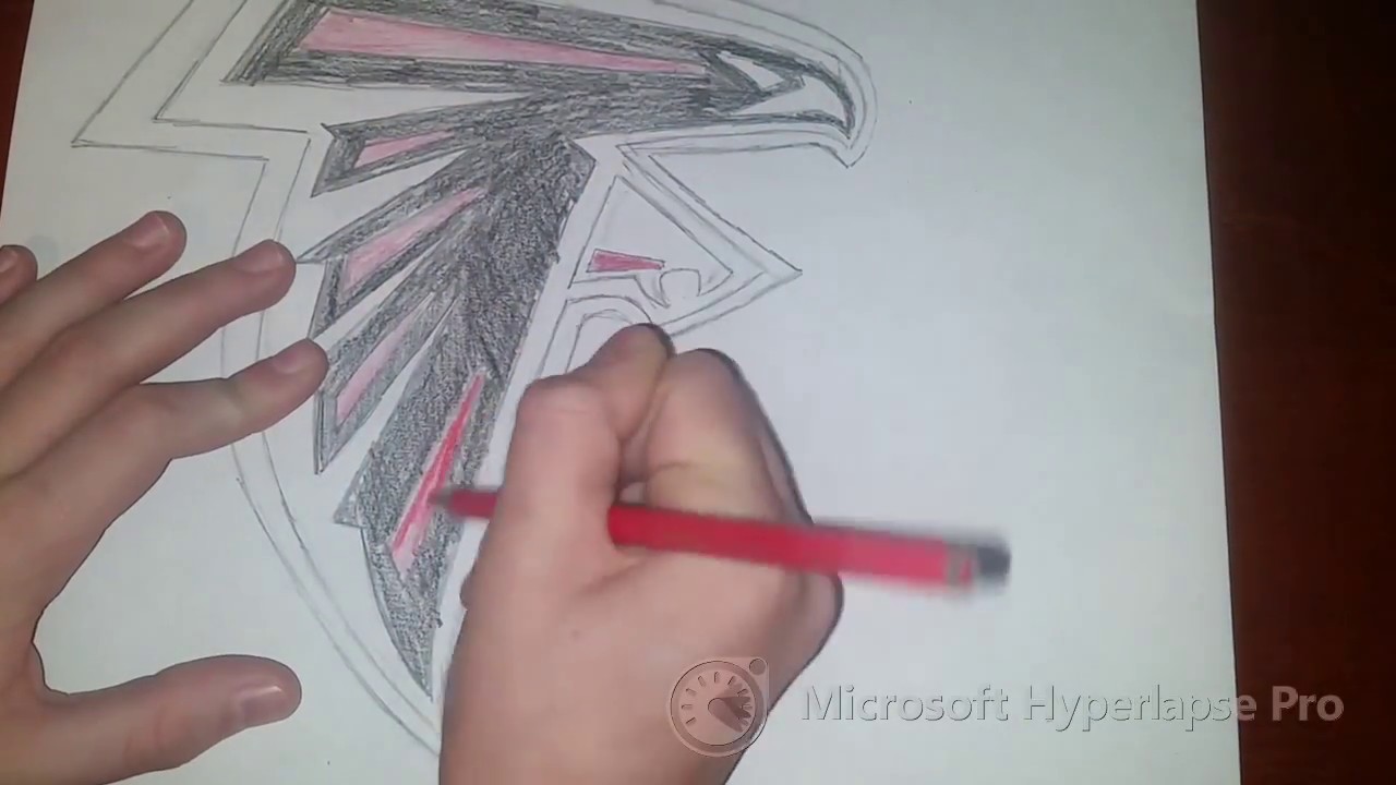 How to draw the Atlanta Falcons logo - YouTube