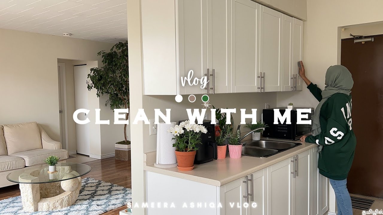 SUB) Cleaning Routine for a Clean Kitchen | House Cleaning Motivation ...