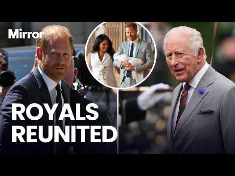 King Charles 'set to meet Harry and GRANDCHILDREN in DAYS' as MEGHAN already in UK with family