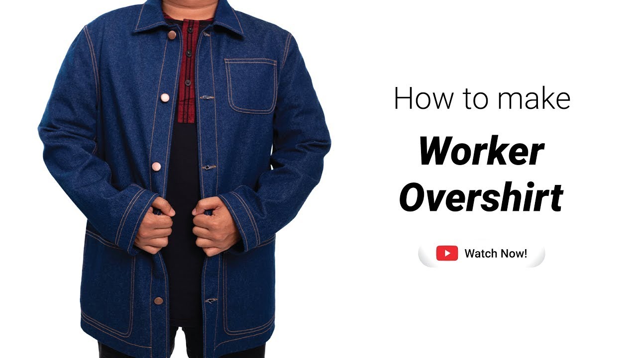 Worker Overshirt Sewing Tutorial - Free Sewing Pattern (#2207) - YouTube