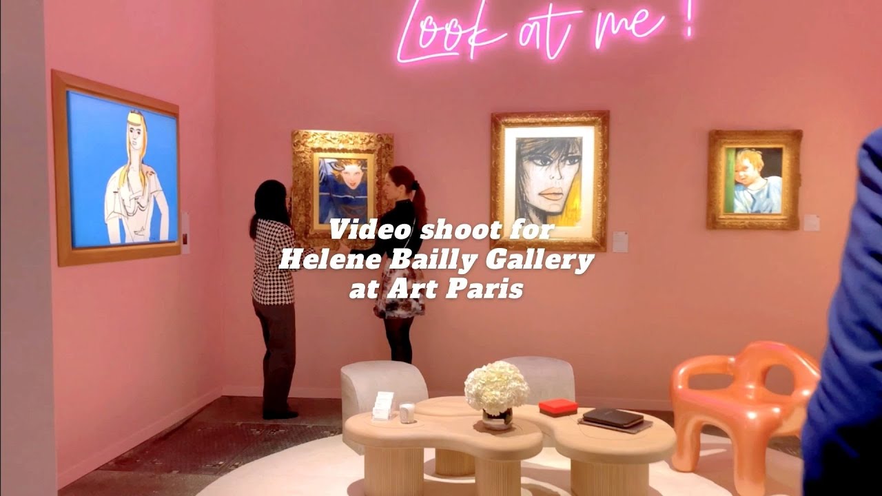 Vlog丨Travail quotidien pour Helene Bailly Gallery à Art Paris - YouTube