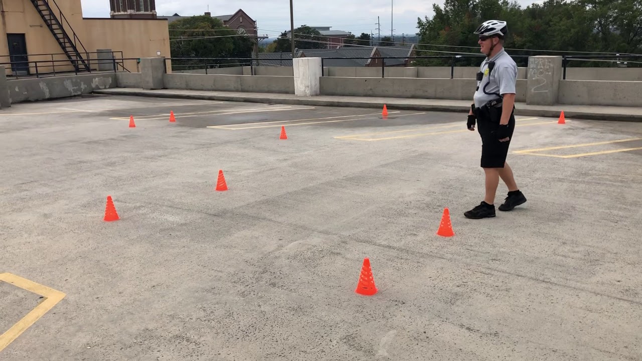 Front and rear brake stopping maneuvers - YouTube