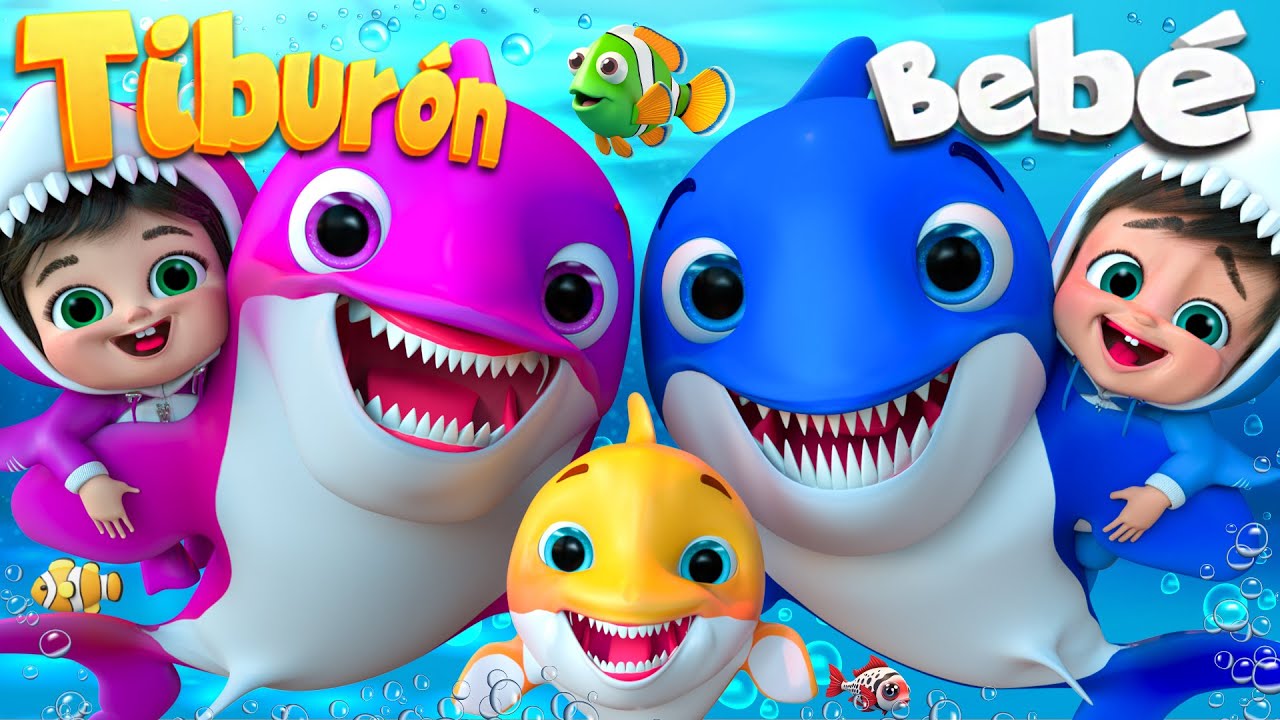 Familia de tiburones bebé-Canciones para bebés -Rimas infantiles y ...
