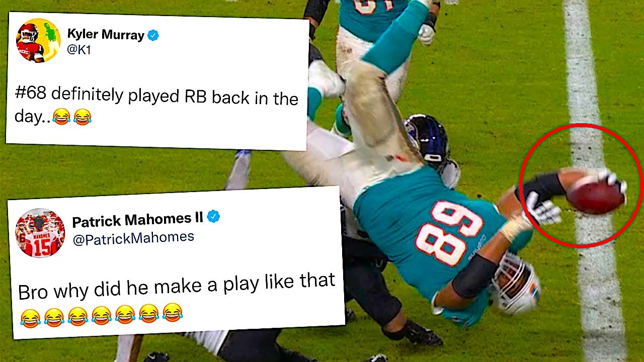 NFL PLAYERS REACT TO MIAMI DOLPHINS VS BALTIMORE RAVENS | Big Man ...