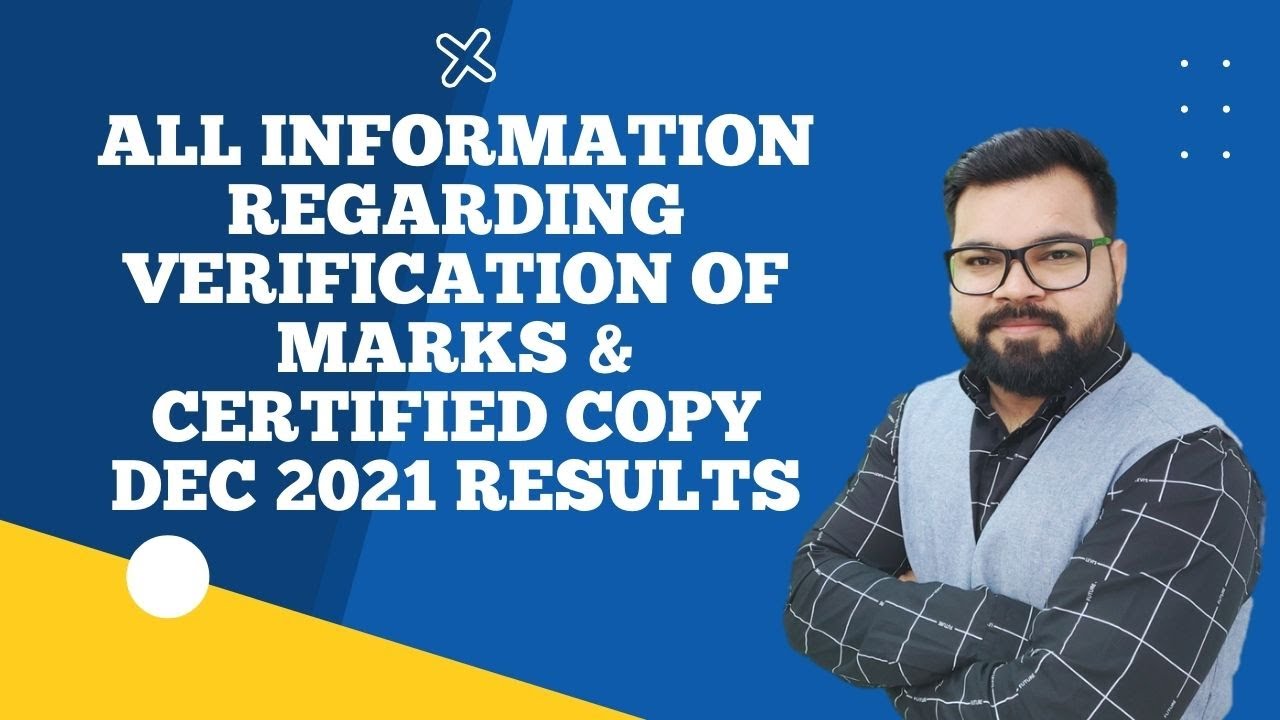 Verification & Certified Copy Annoucement | ICSI | CS Students - YouTube