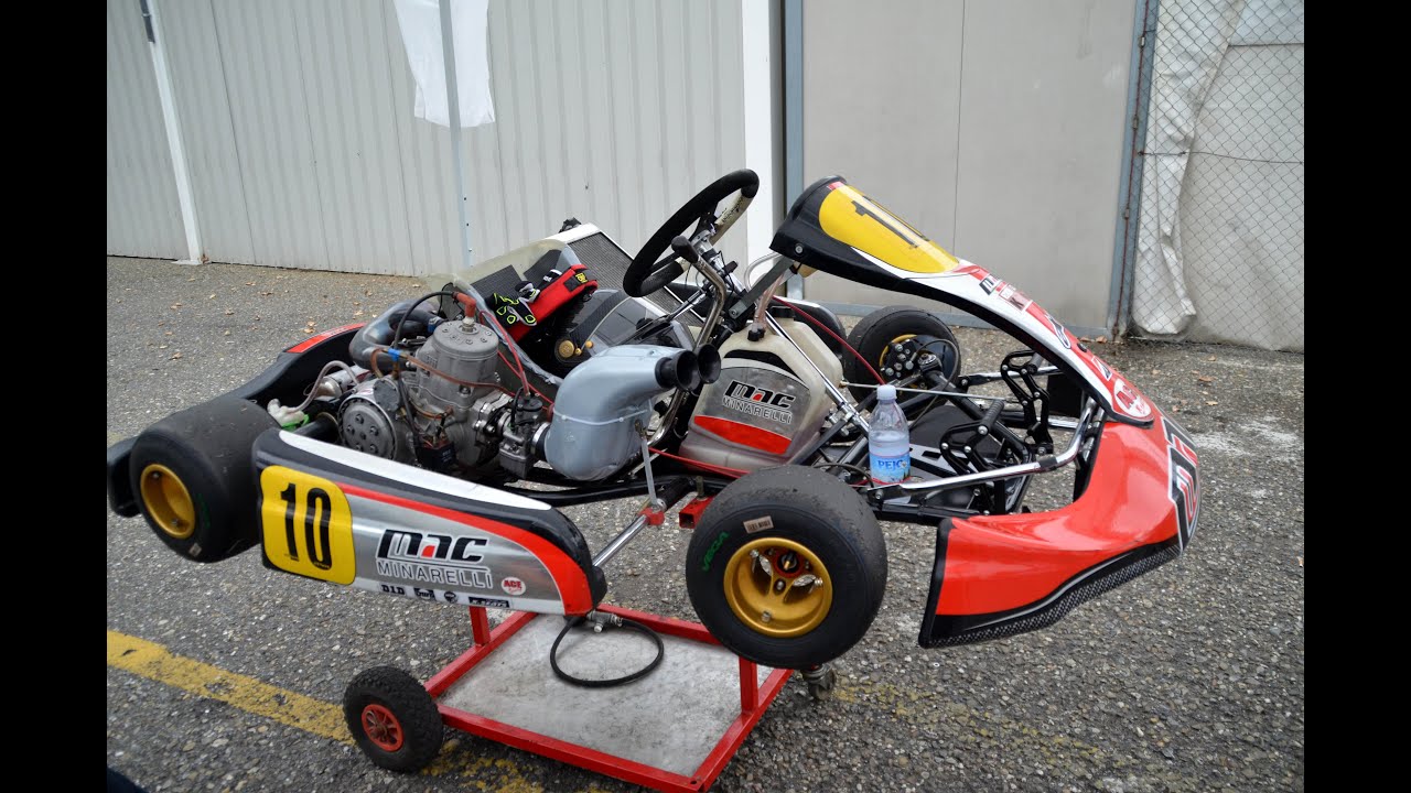 Test Go Kart 125 - Mac Minarelli KZ - Castelletto di Branduzzo[HD ...