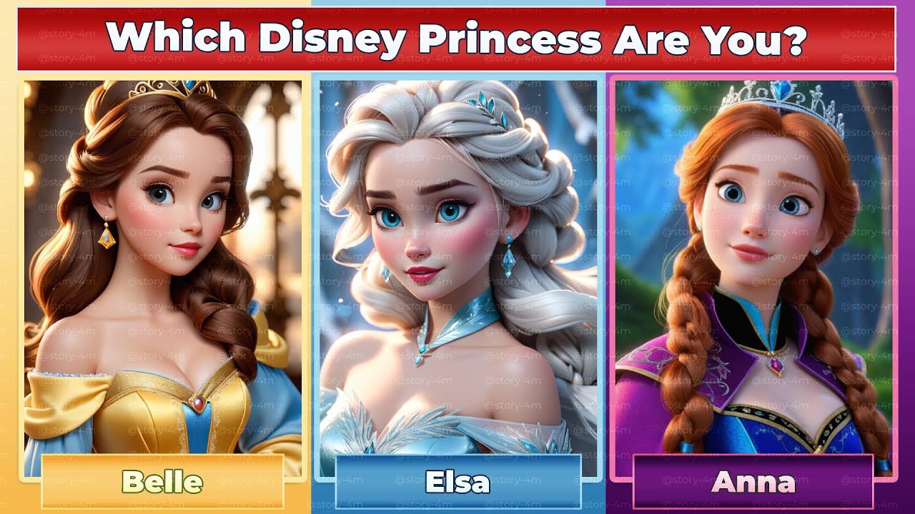 Which Disney princess are you? 👸 Part 4 🏰 Personality Quiz 🌟 - YouTube