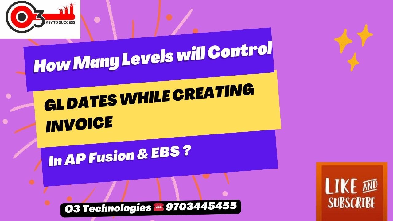 How Many Levels will control GL Dates while Creating Invoice in AP ...