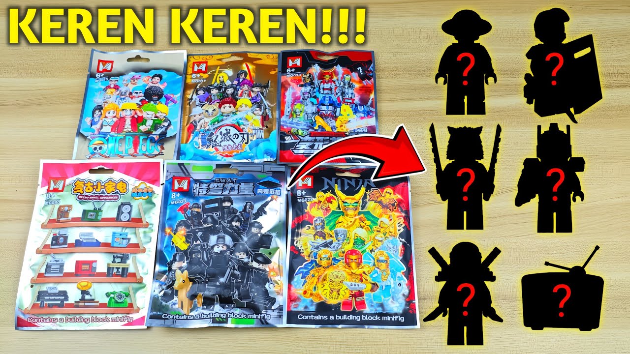 UNBOXING BERBAGAI MACAM LEGO Unofficial | Mystery pack!!! - YouTube