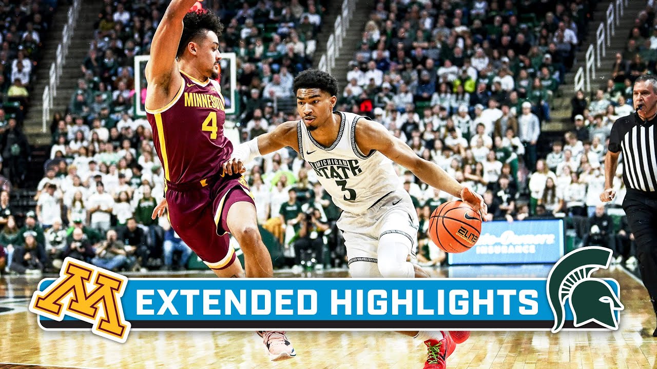 Minnesota at Michigan State | Extended Highlights | Big Ten Men's ...