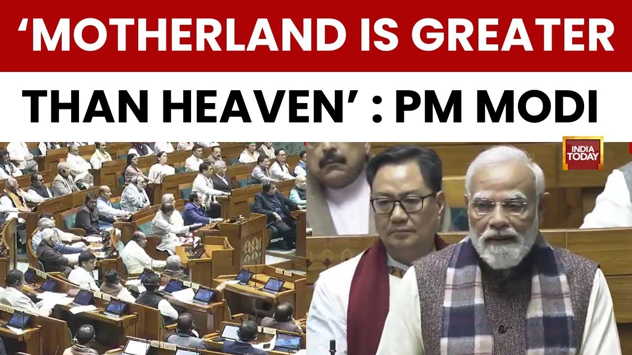PM Modi Explains the True Meaning of Vande Mataram | Lok Sabha | Winter ...