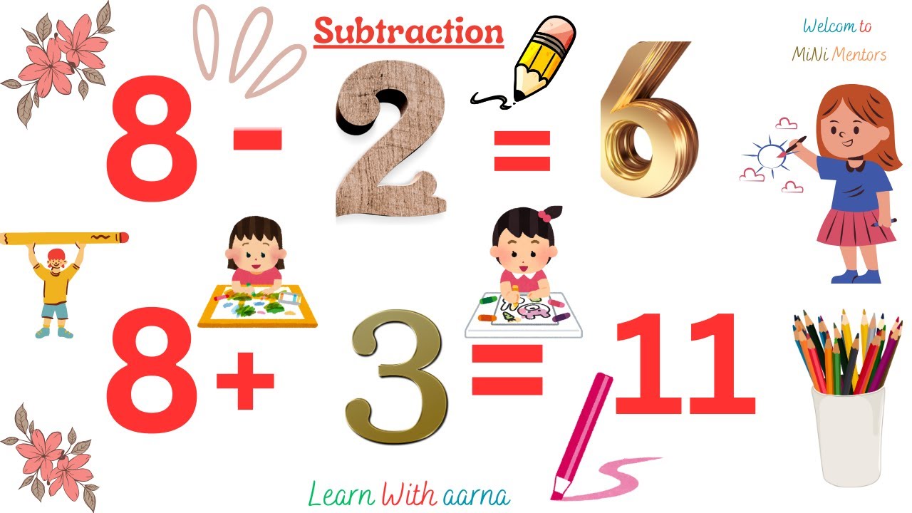 Learn Subtraction Easily! Fun Subtraction Lessons and Tricks for Kids ...