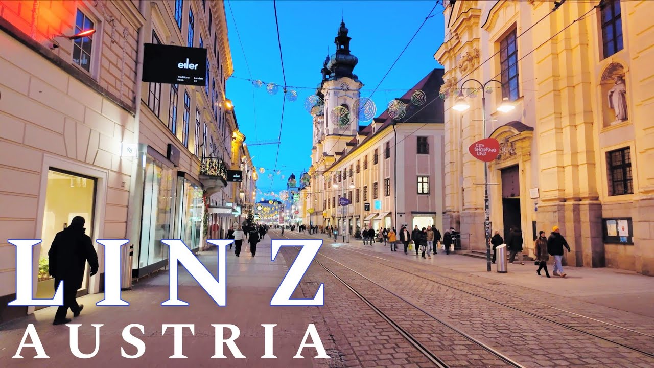 Linz Austria 🇦🇹 Evening Walking Tour 4K UHD - YouTube