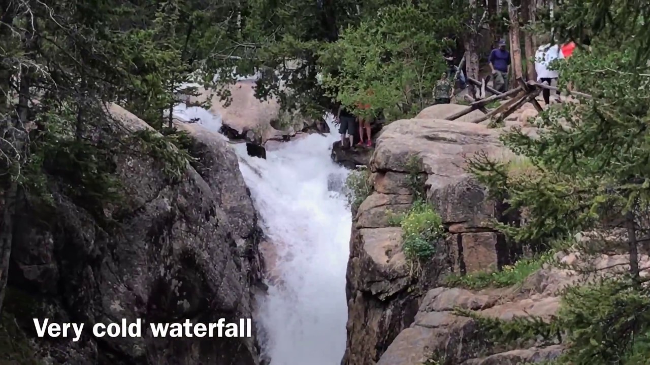 Rockey Mountain National Park Waterfall and Estes Park Colorado Tram ...