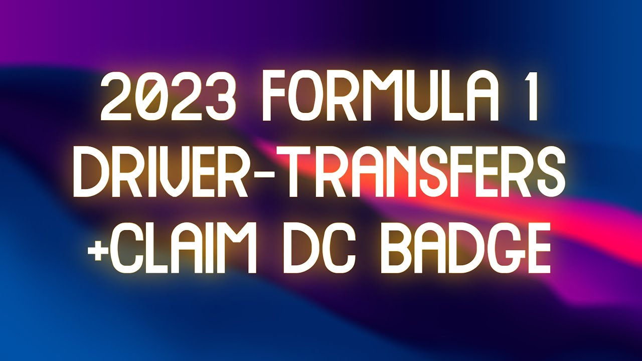 2023 Formula-1 Driver Transfers. Interesting Pairing Going Into 2023 ...
