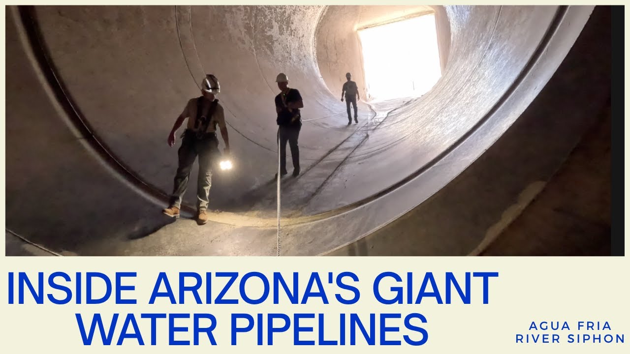 Look inside Arizona's massive water pipelines - YouTube