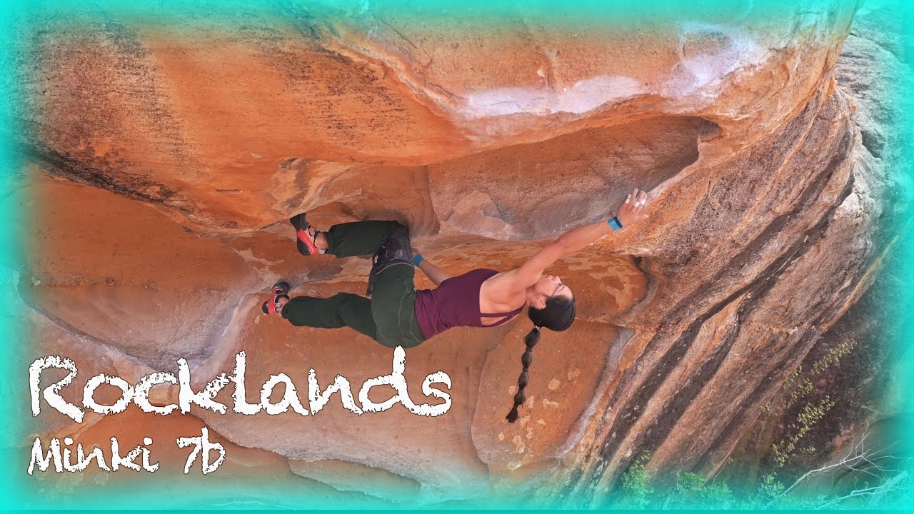 Rocklands bouldering, Minki 7b - YouTube