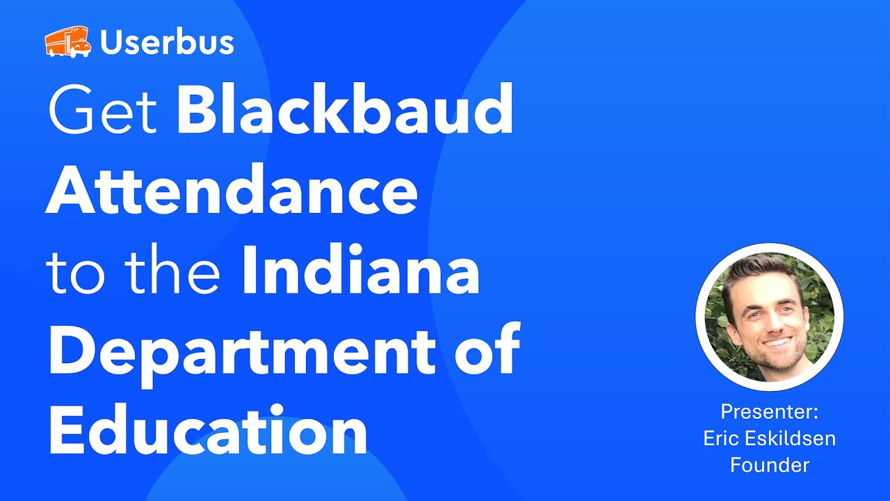 Get Blackbaud Attendance to the Indiana Department of Education ...