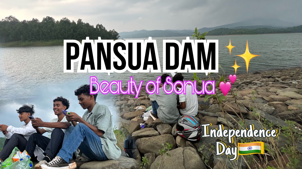 Pansua Dam barish barish ⛈️|| INDEPENDENCE DAY RIDE || BEAUTY OF SONUA ...