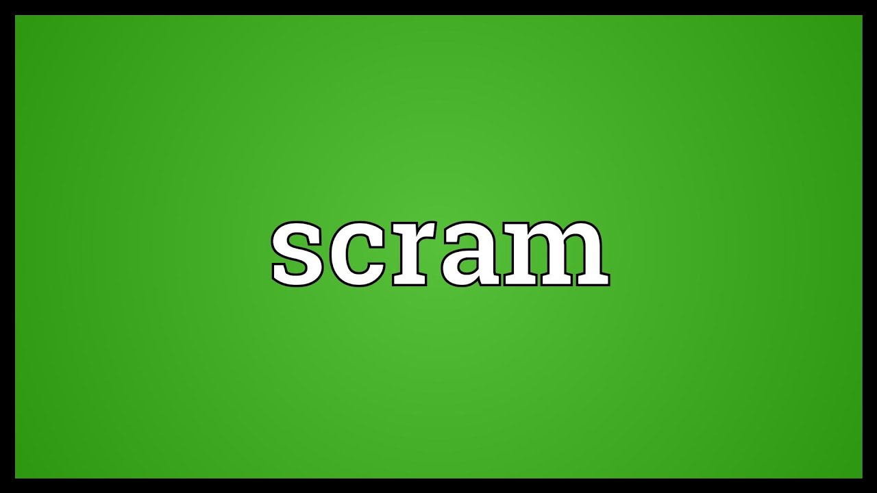 Scram Meaning - YouTube