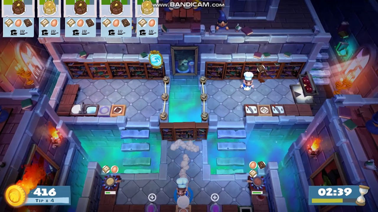 Overcooked! 2 - Level 5-4 - Solo score: 1080 - YouTube