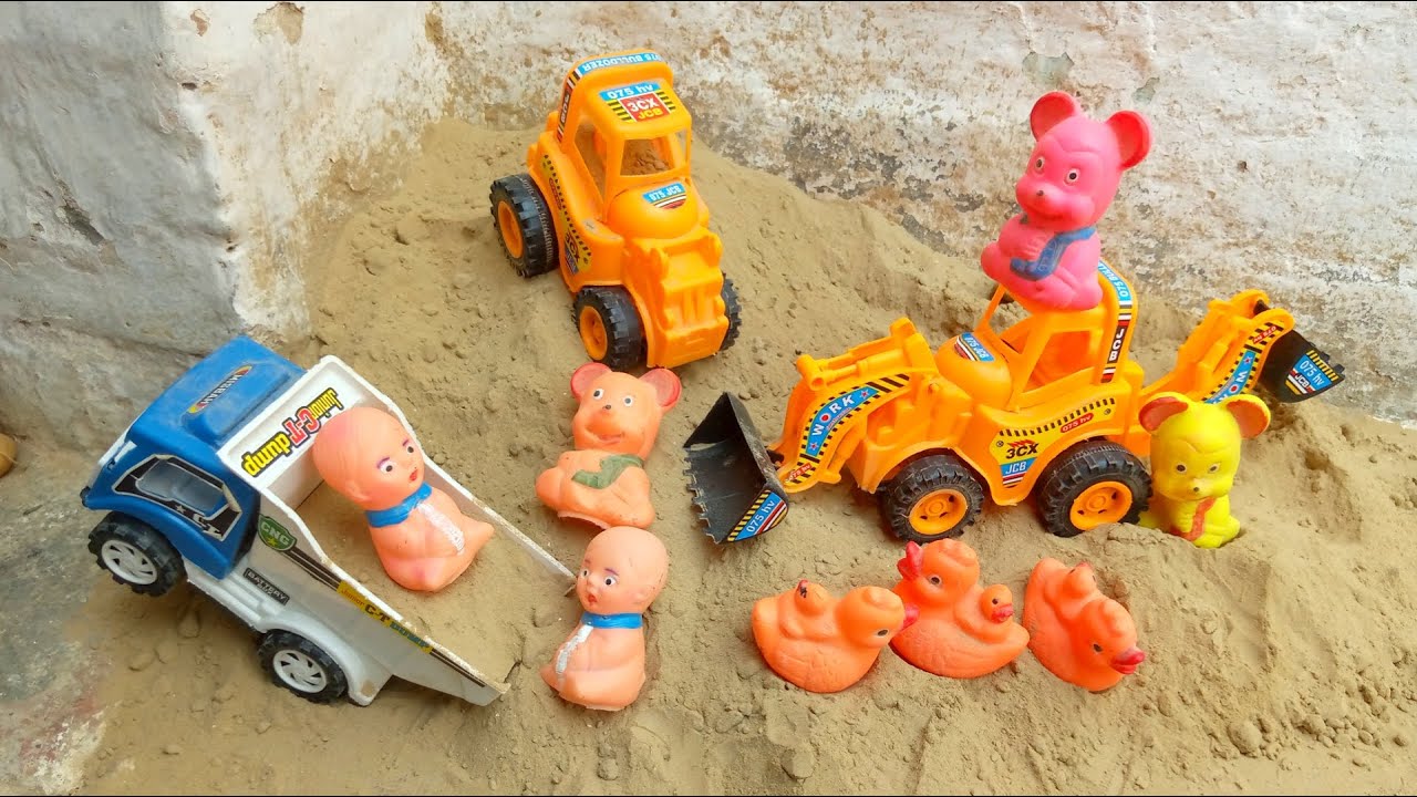 Mini JCB, Dumper & Baby Toys Unboxing Fun - YouTube