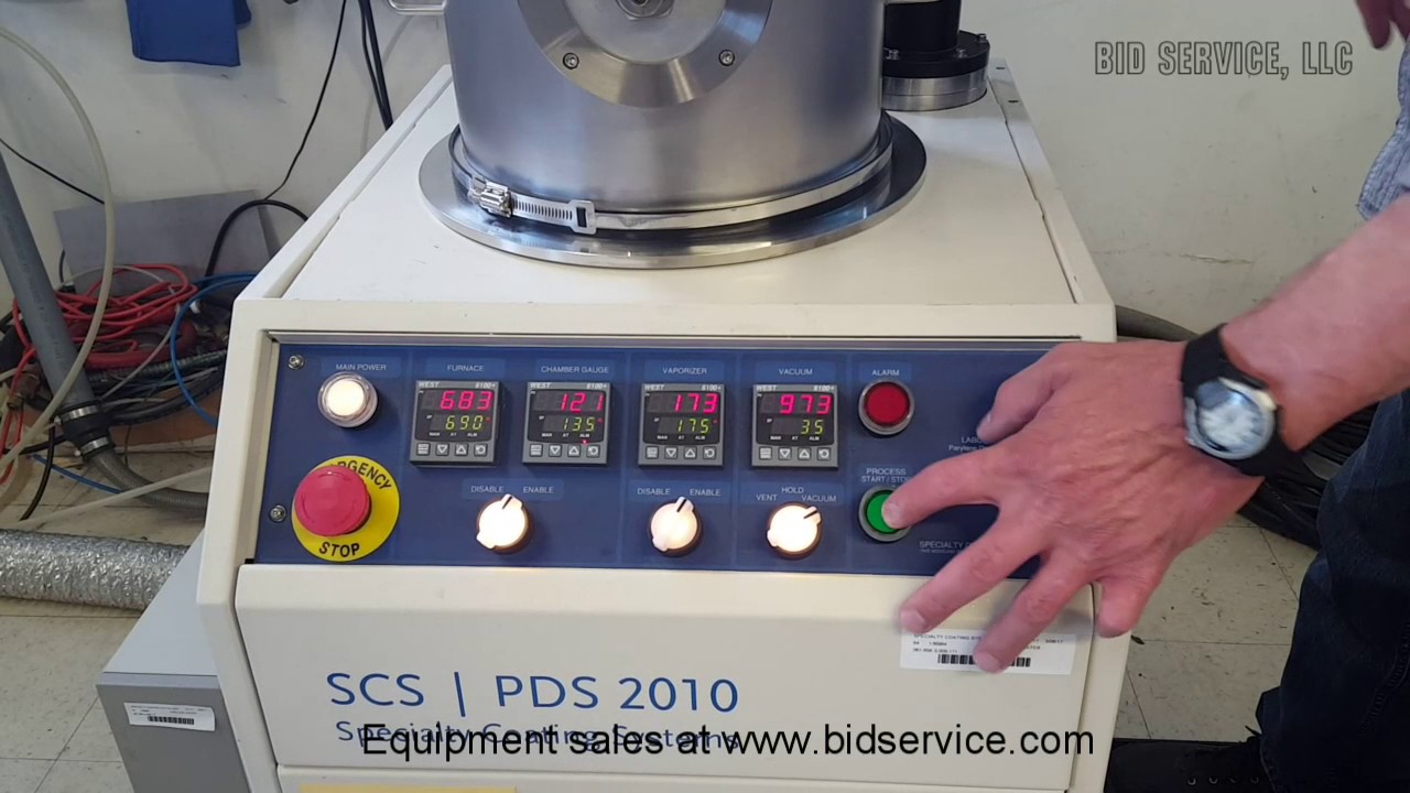 Specialty Coating Systems PDS 2010 Parylene Coater #61656 - YouTube