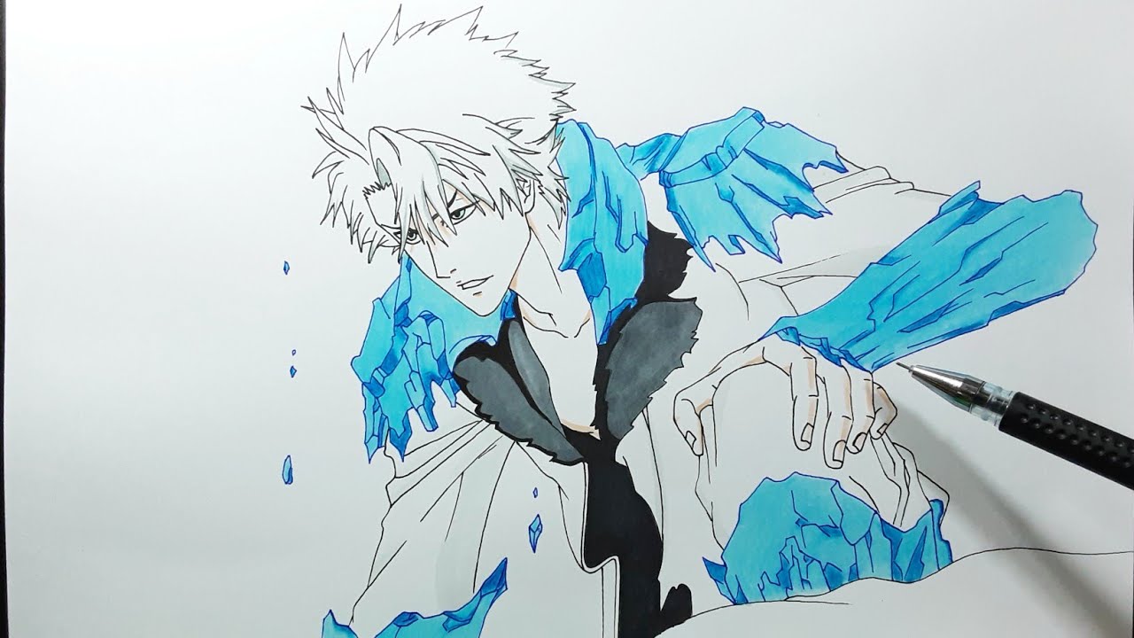 Toshiro Hitsugaya Bankai Drawing