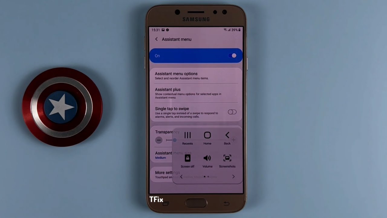 How to enable/disable Assistant Menu, virtual Home button on Samsung J7 ...
