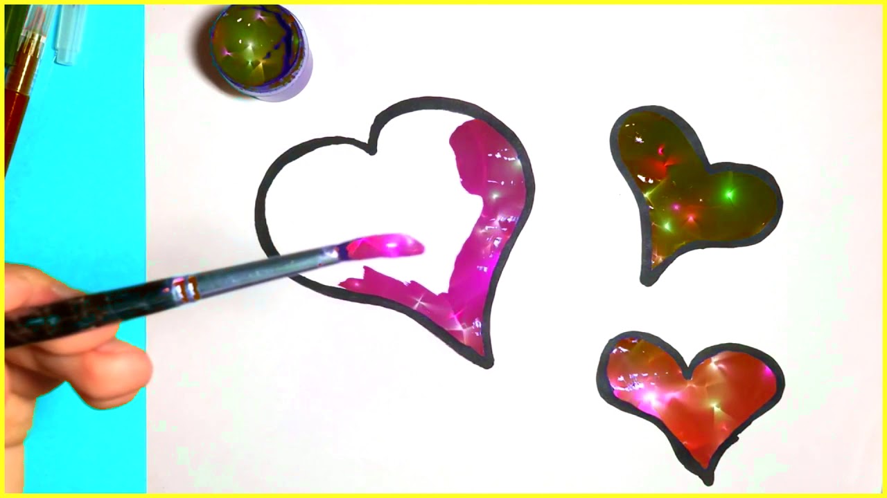 Magic Coloring! How to Draw ♥️ Beautiful Hearts ♥️ in REAL LIFE ...