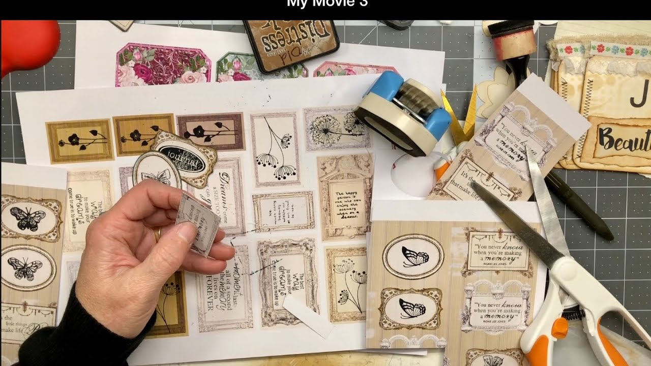 Making Tags & Filling Pockets ~ The Family 4 - YouTube