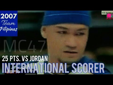 Mark Caguioa 25 pts. Vs Jordan 2007 Team pilipinas Jones Cup highlights ...