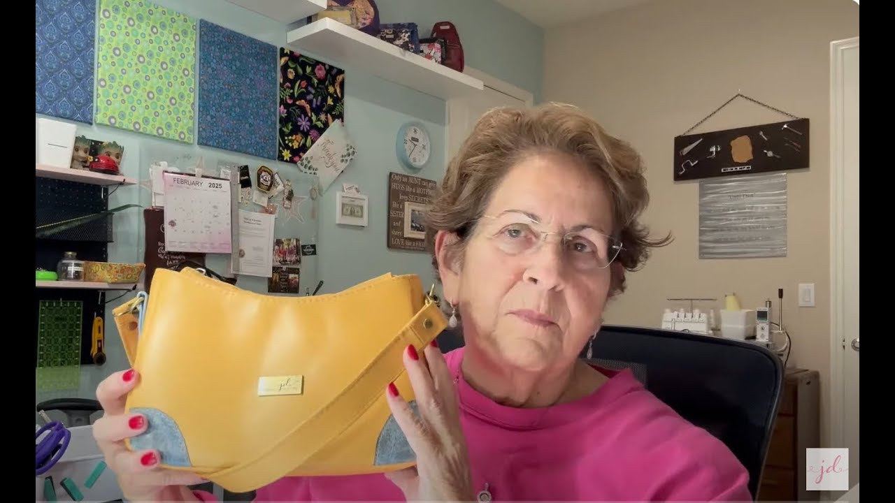 Making a Leather Annabelle Shoulder Bag pattern by Siah Swag - YouTube