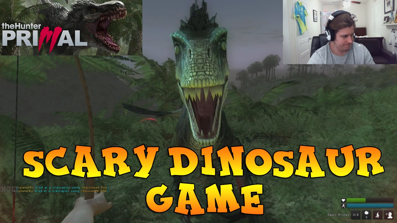 SCARY DINOSAUR GAME! theHunter Primal Early Access - YouTube