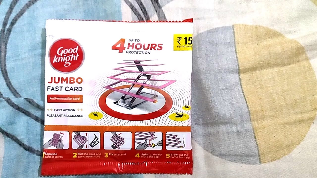 How to use good night jumbo fast card || fast card un packing ...